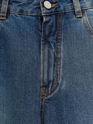 Alaïa Low Waist Curved Leg Jeans - Mineral