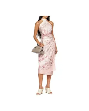 FERRAGAMO Voyage Print Silk Sarong - Pink