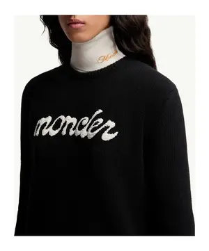 Moncler Logo Detailed Crewneck Jumper