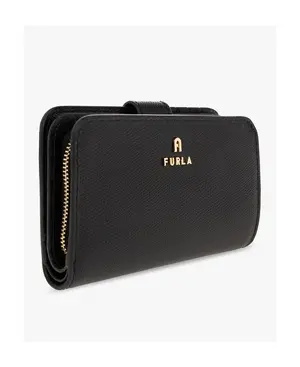 Furla Logo-plaque Zipped Wallet - Black