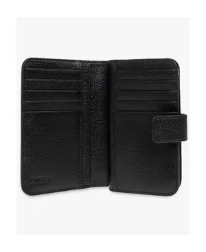Furla Logo-plaque Zipped Wallet - Black