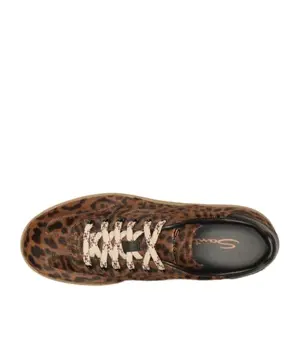 Santoni Leopard Print Lace-up Sneakers