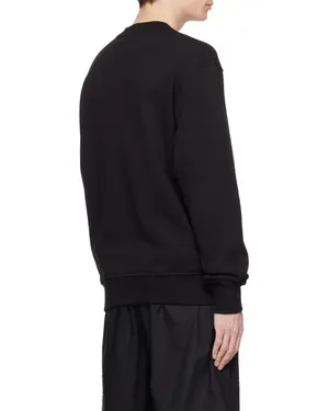 Versace Embroidered Logo Crewneck Sweatshirt