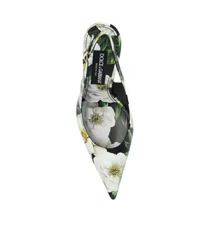 Dolce & Gabbana Floral Print Slingback Pumps