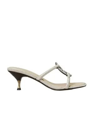 Tory Burch Miller Embellished Sandals - Nude