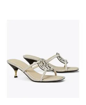 Tory Burch Miller Embellished Sandals - Nude