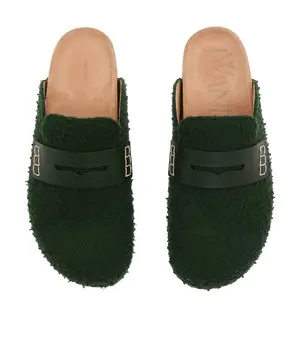J.W.ANDERSON Felt Loafer Mules