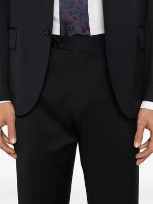 LARDINI Twill Tapered Suits - Blue