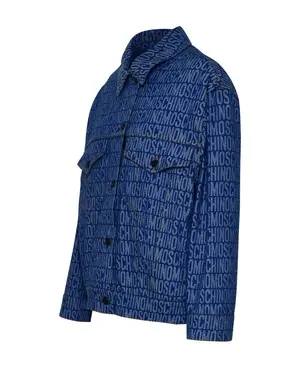 Moschino Monogram Print Denim Jacket