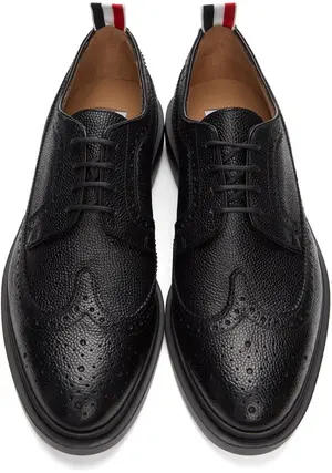 Thom Browne Longwing Almond-toe Derby Shoes