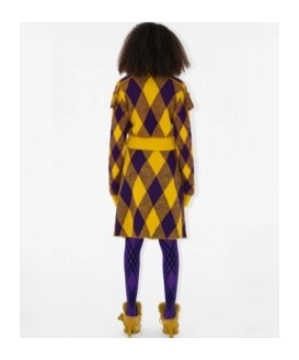 Burberry Argyle Logo Embroidered Skirt - Multicolor