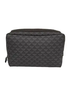 Emporio Armani Zipper Clutch - Black