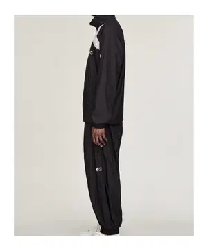Y3 Zip-up Jacket With Raw Edge 3-stripes - Black