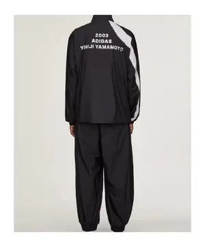 Y3 Zip-up Jacket With Raw Edge 3-stripes - Black