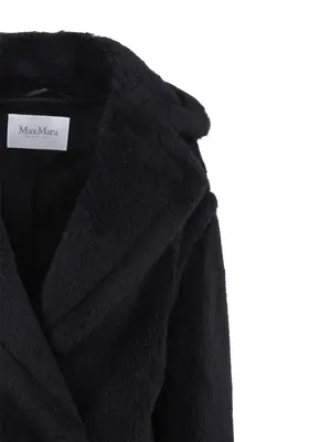 Max Mara Tedgirl Button-up Long Coat - Black