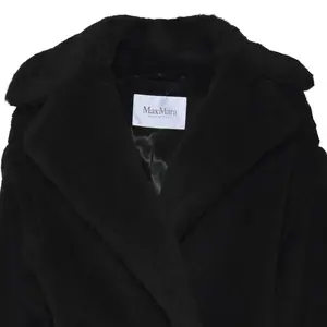Max Mara Tedgirl Button-up Long Coat - Black