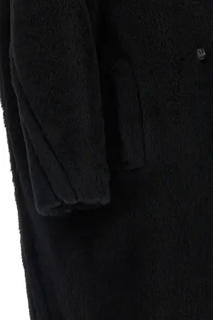 Max Mara Tedgirl Button-up Long Coat - Black