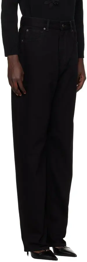 Valentino Garavani Button Detailed Straight Leg Jeans