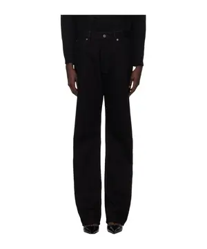 Valentino Garavani Button Detailed Straight Leg Jeans