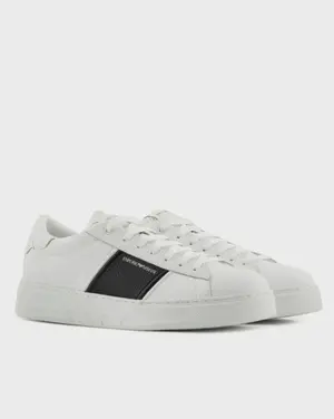 Emporio Armani Panelled Lace-up Low Top Sneakers