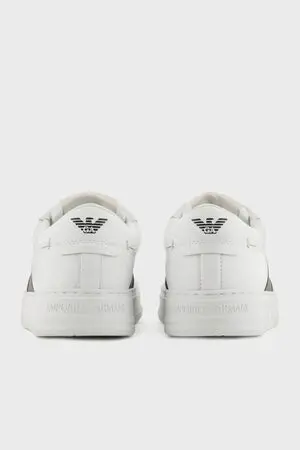 Emporio Armani Panelled Lace-up Low Top Sneakers