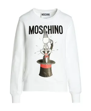 Moschino Bugs Bunny Printed Crewneck Sweatshirt