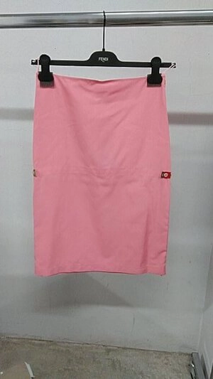 Fendi Side-zip Midi Pencil Skirt - Pink