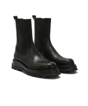 JIL SANDER Chelsea Boots With Round Head And Thick Sole