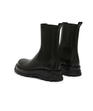 JIL SANDER Chelsea Boots With Round Head And Thick Sole
