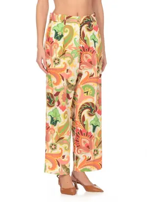 Etro Paisley-printed Straight-leg Trousers