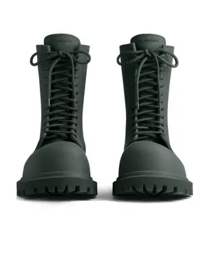 Balenciaga Steroid Combat Boots - Green