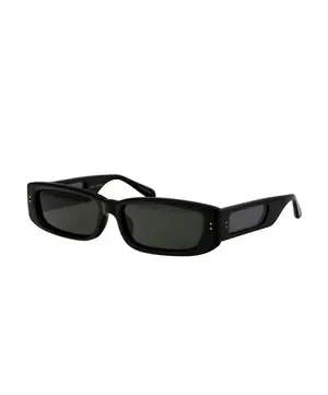Linda Farrow Rectangular Frame Sunglasses - Black