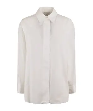 FORTE_FORTE Long Sleeve Shirt - White