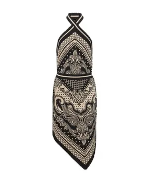 Balmain Paisley Cocktail Dresses