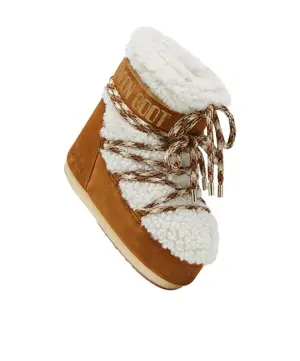 Moon Boot Lace-up Shearling Boots