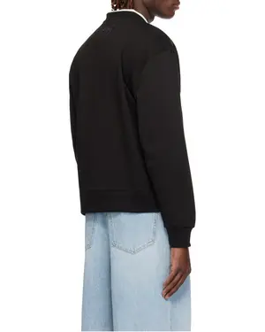 Kenzo Crewneck Sweatshirt With Logo Patch - Black