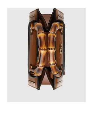 Gucci Mini Diana Top Handle Bag With Bamboo Handle - Brown