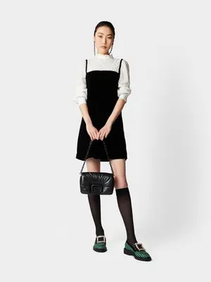 ROGER VIVIER Viv' Choc Shoulder Bag - Black