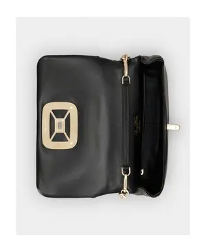 ROGER VIVIER Viv' Choc Shoulder Bag - Black
