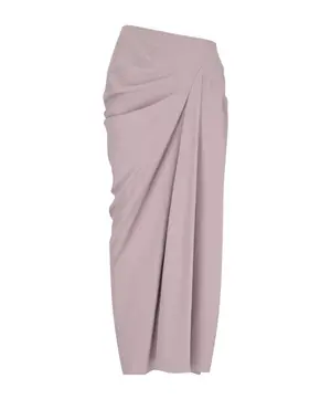 Dries Van Noten Ruched High-low Waist Skirt - Nude