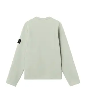 Stone Island Logo Patch Crewneck Sweatshirt - Sage