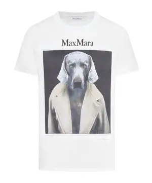 Max Mara Cipria Graphic Printed Crewneck T-shirt
