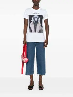 Max Mara Cipria Graphic Printed Crewneck T-shirt