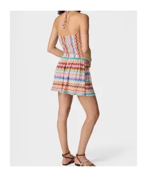 Missoni Zigzag Pixel-effect Pattern Halter Neck Jumpsuit - Multicoloured