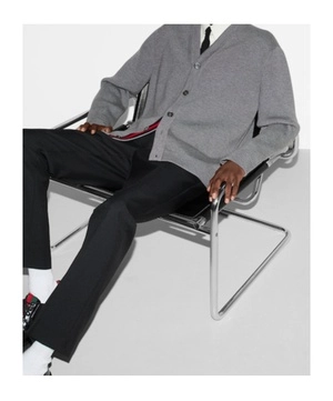 Gucci V-neck Cardigan With Webbing Detail