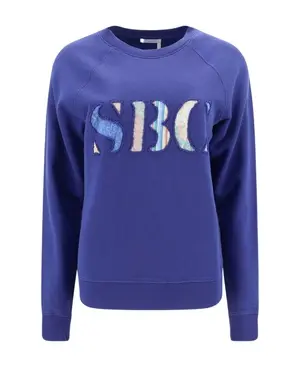 See By Chloé Crewneck Sweatshirt With Logo Print