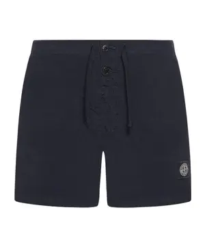 Stone Island Compass Patch Drawstring Swim Shorts