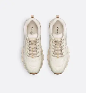 Dior Christian Chrono Lace-up Sneakers - Beige
