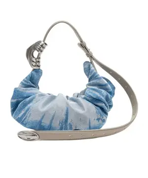 DIESEL® Grab-d Scrunched Hobo Bag - Blue