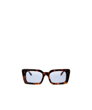 Linda Farrow Geometric Frame Sunglasses - Blue